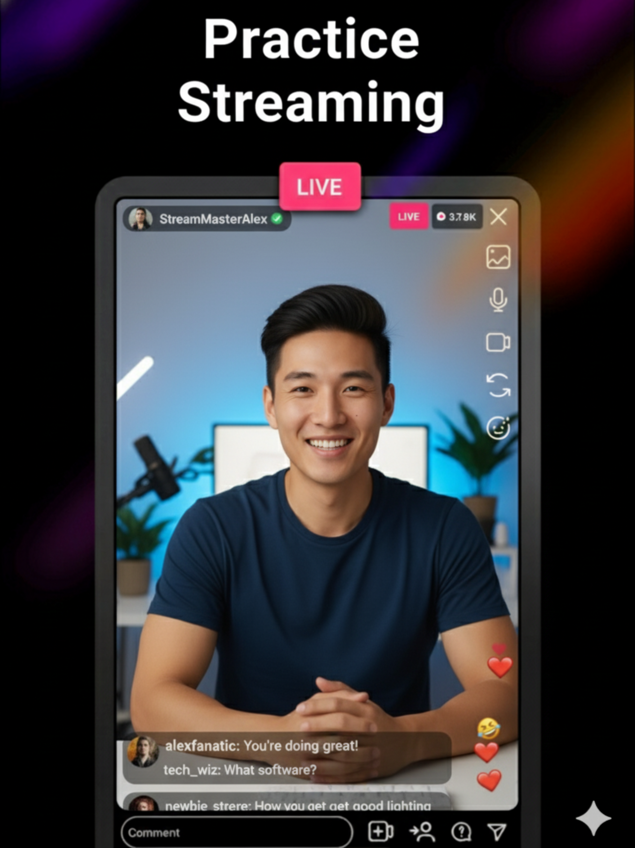 Parallel Live - Practice Streaming with AI Companions